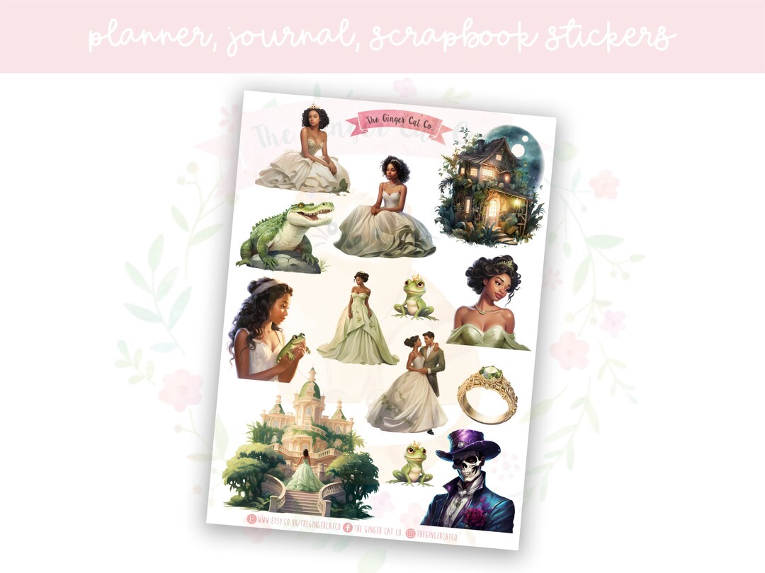 Frog Princess Set 1 Planner, Journaling, Scrapbook Stickers - Etsy