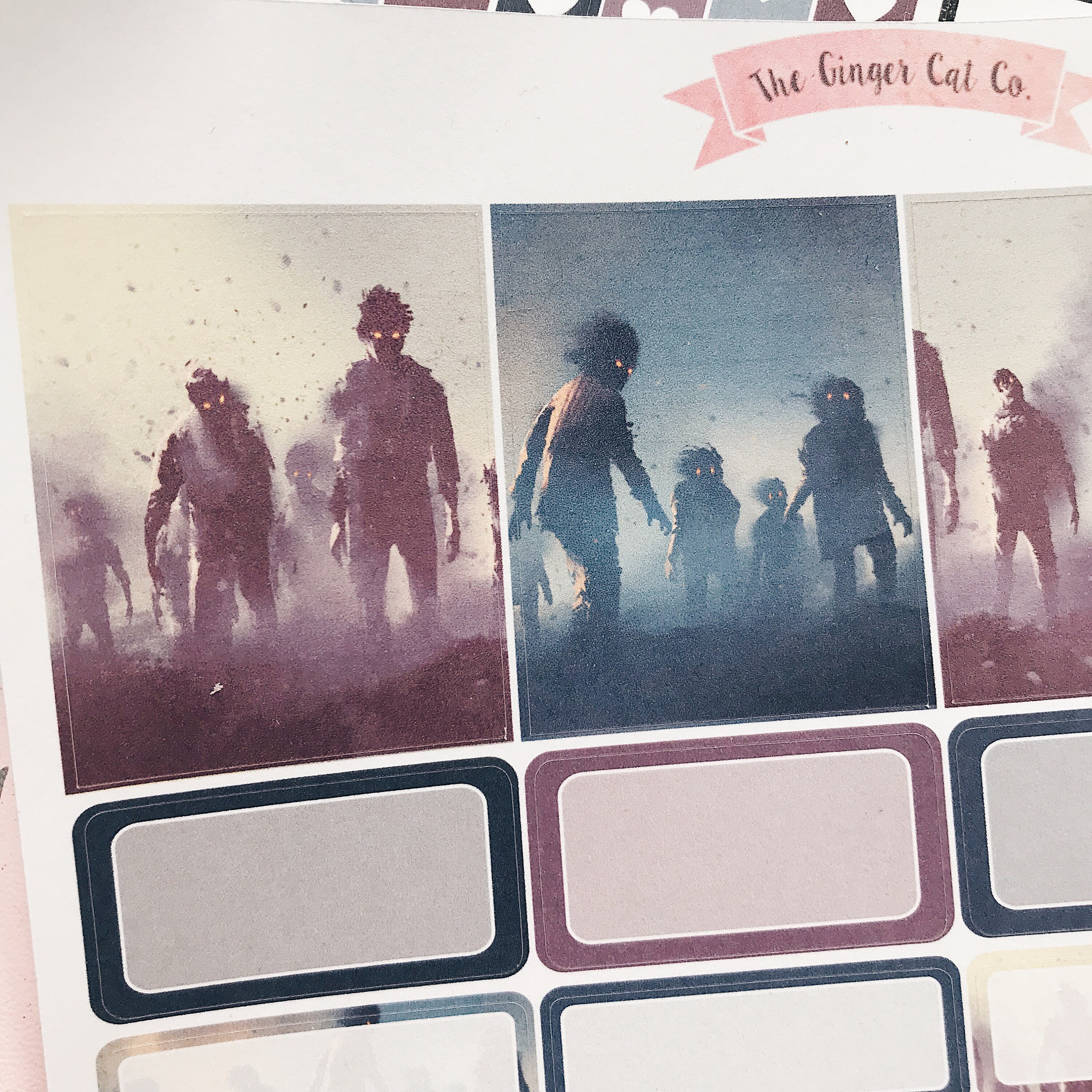 Zombie Apocalypse Planner Journaling Scrapbook Sticker Kit - Etsy