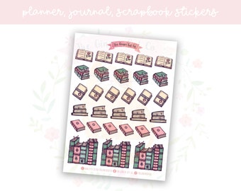 36 Cute Book/reading Planner Stickers - Etsy