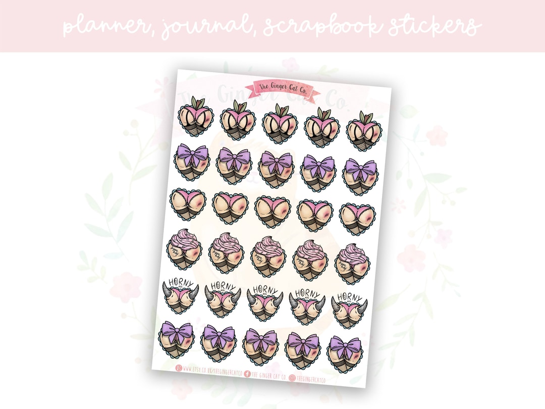 Kinky Bottom Planner Sticker Sheet | Decorative Stickers | Journal ...