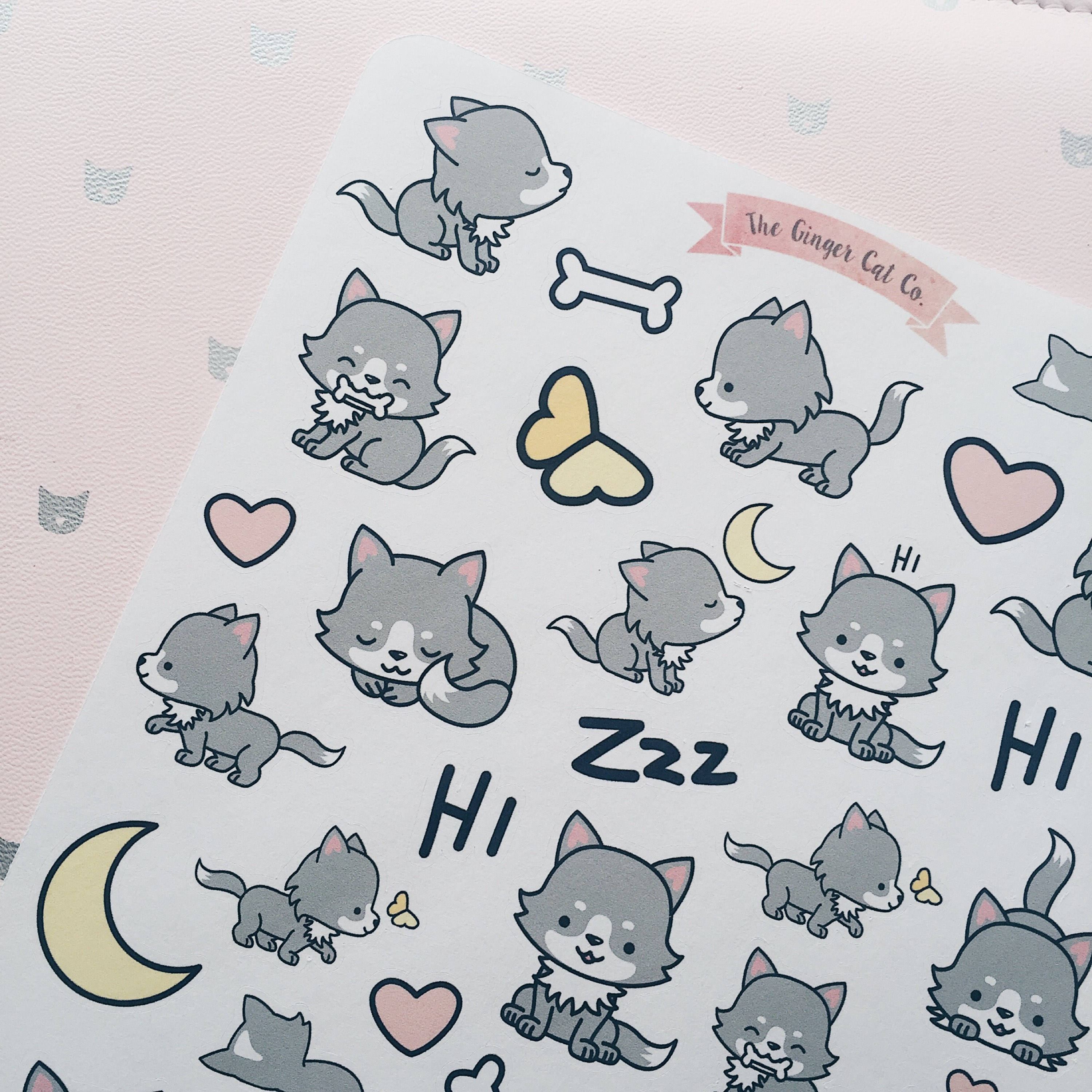 Craft Supplies & Tools Stickers planner stickers animal stickers A188 ...