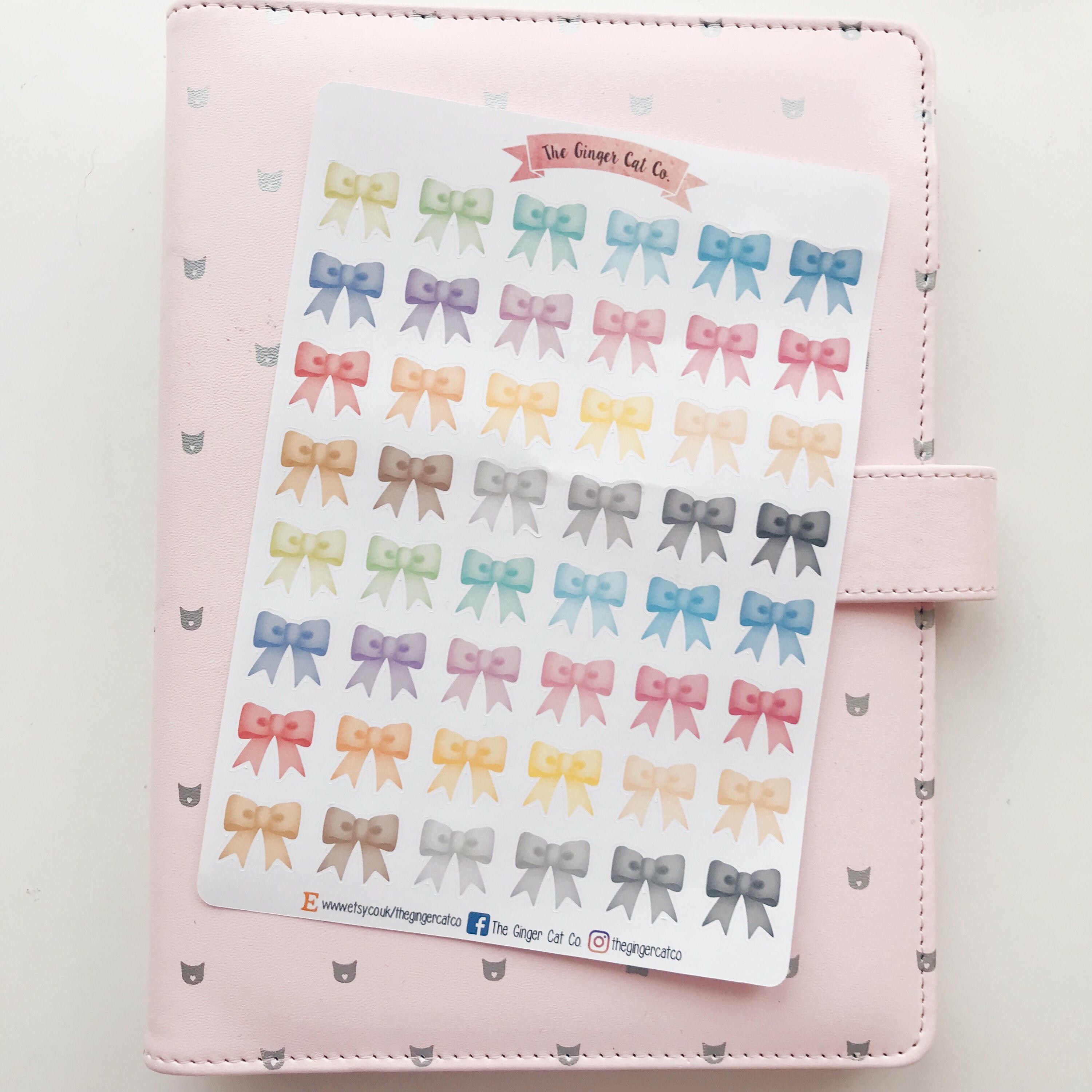Paper, Party & Kids Pastel Bows Planner Stickers Craft Supplies & Tools ...
