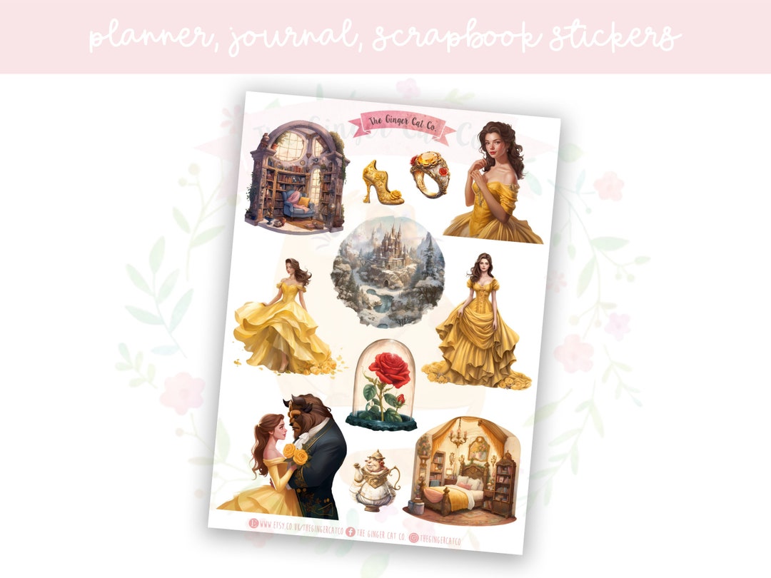 Bookish Princess Set 1 Planner, Journaling, Scrapbook Stickers - Etsy