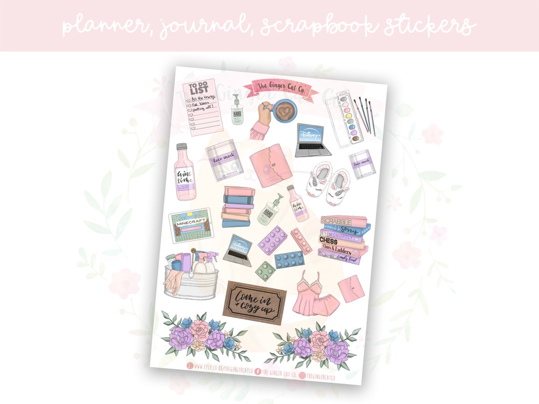 Home Decorative Planner Journaling Scrapbook Stickers - Etsy New Zealand