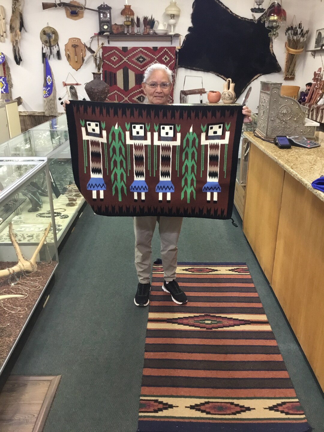 Authentic Navajo Yeibichai Rug - Etsy