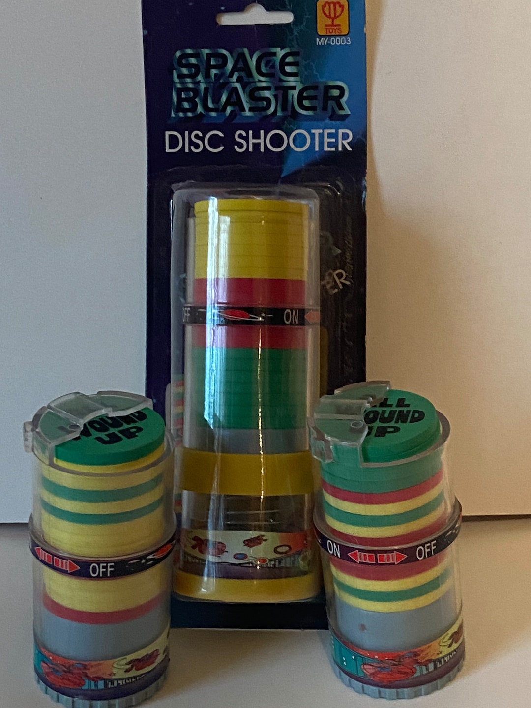 Vintage Space Shooter Replacement Discs and Belt Holder, Min Yin Toys ...