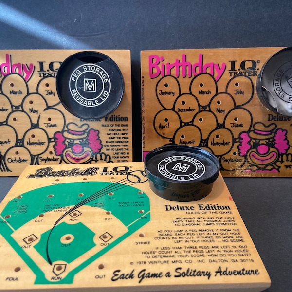 Baseball Peg Game - Etsy