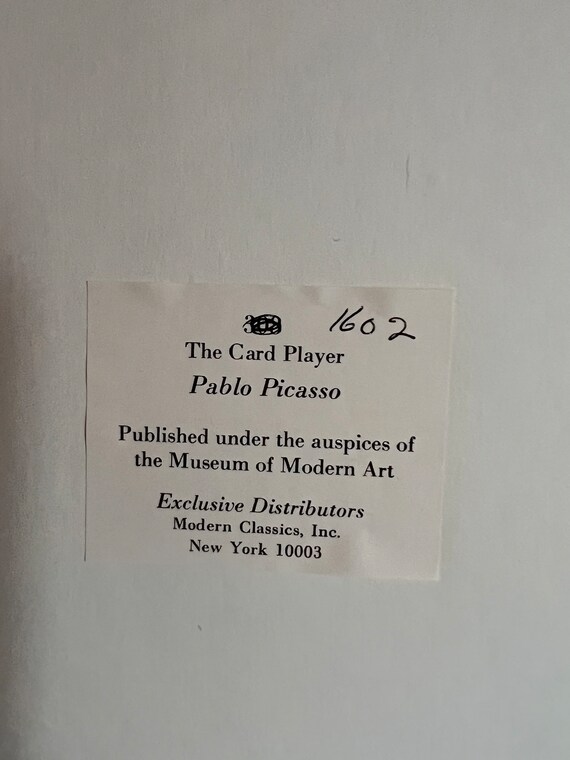 Picasso Card Player