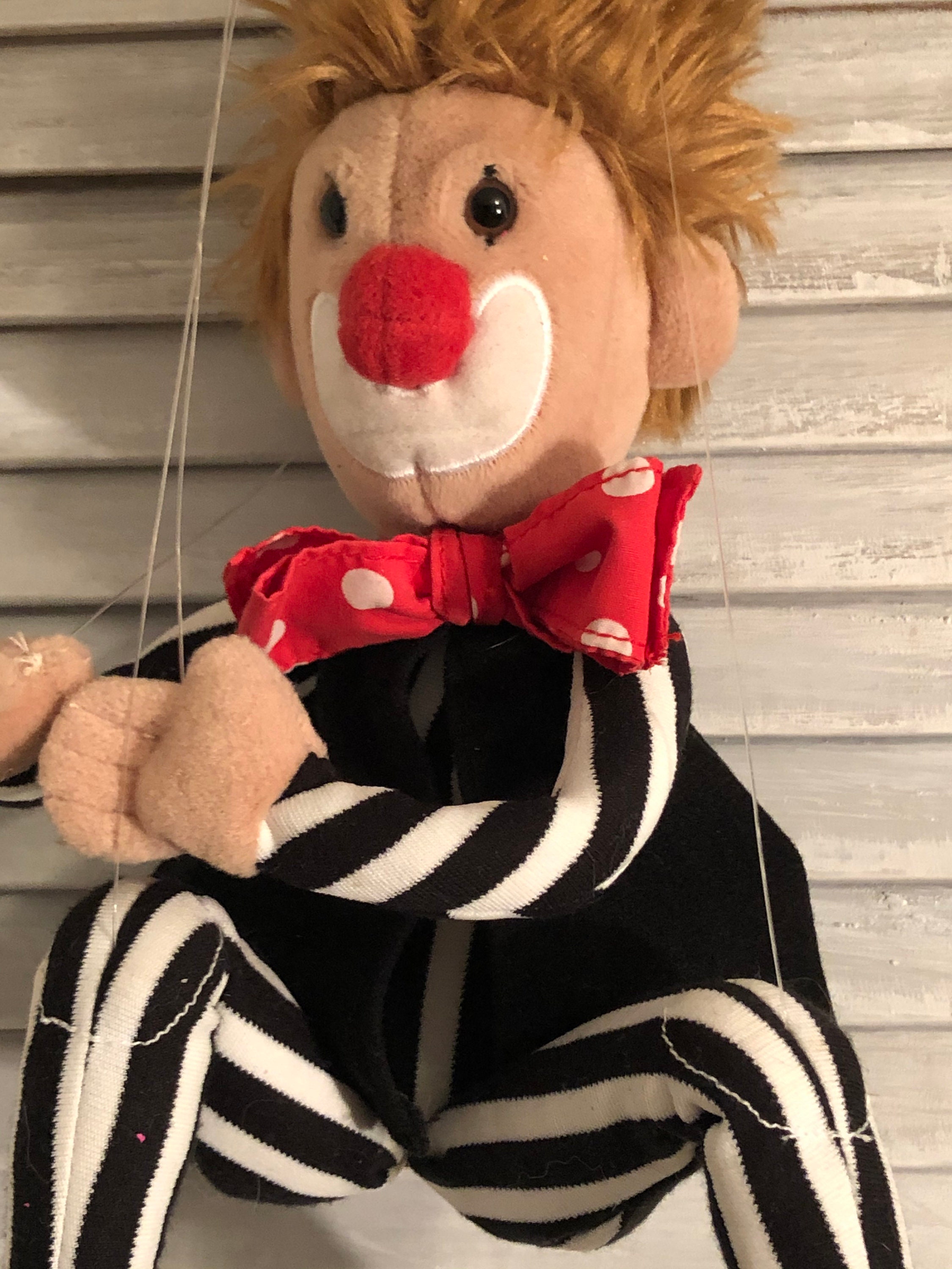 Folkmanis Kid Gloves Puppet 16 Mime Clown Marionette / Birthday Gift ...