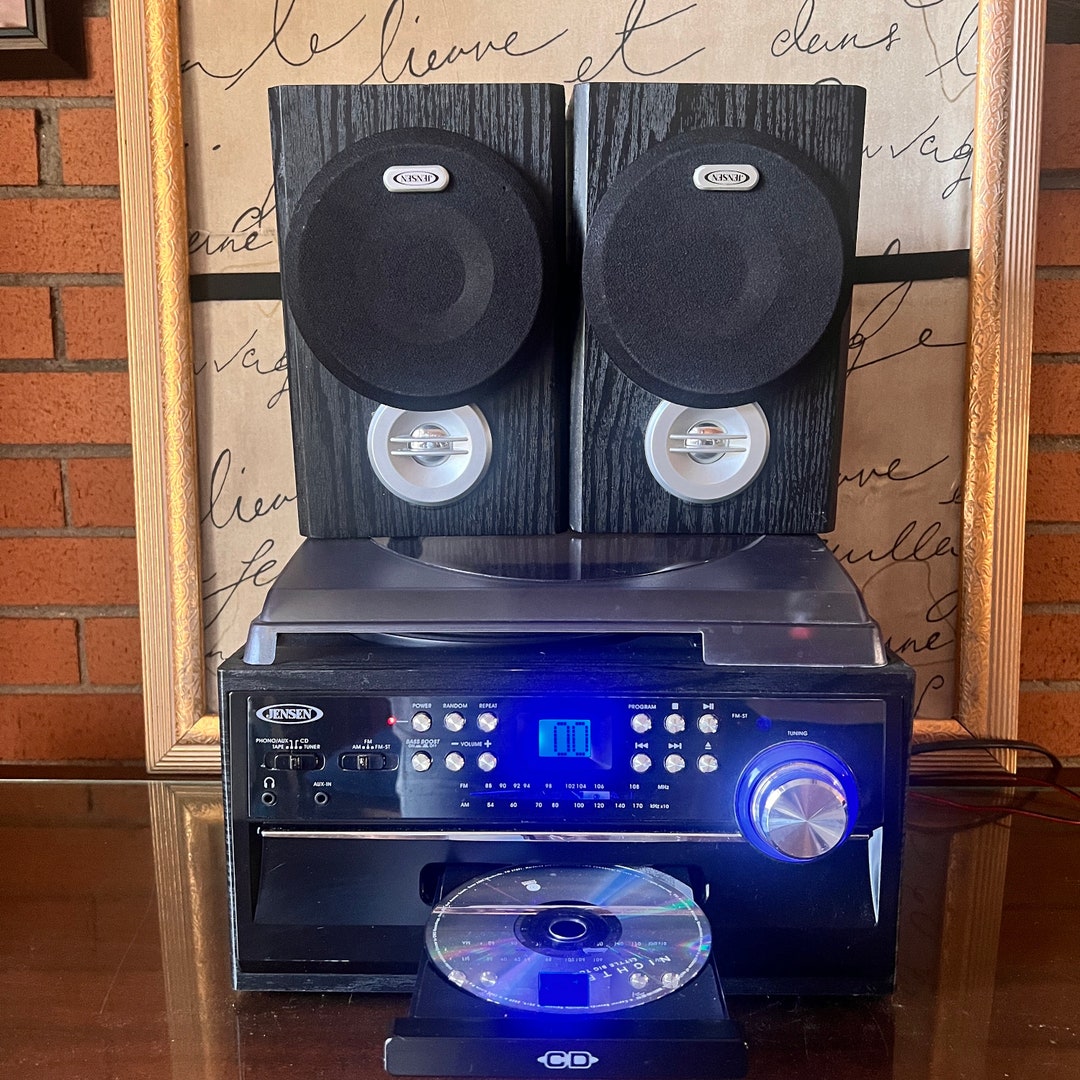 Vintage Jensen Compact Stereo System With Speakers Turntable/am/fm ...