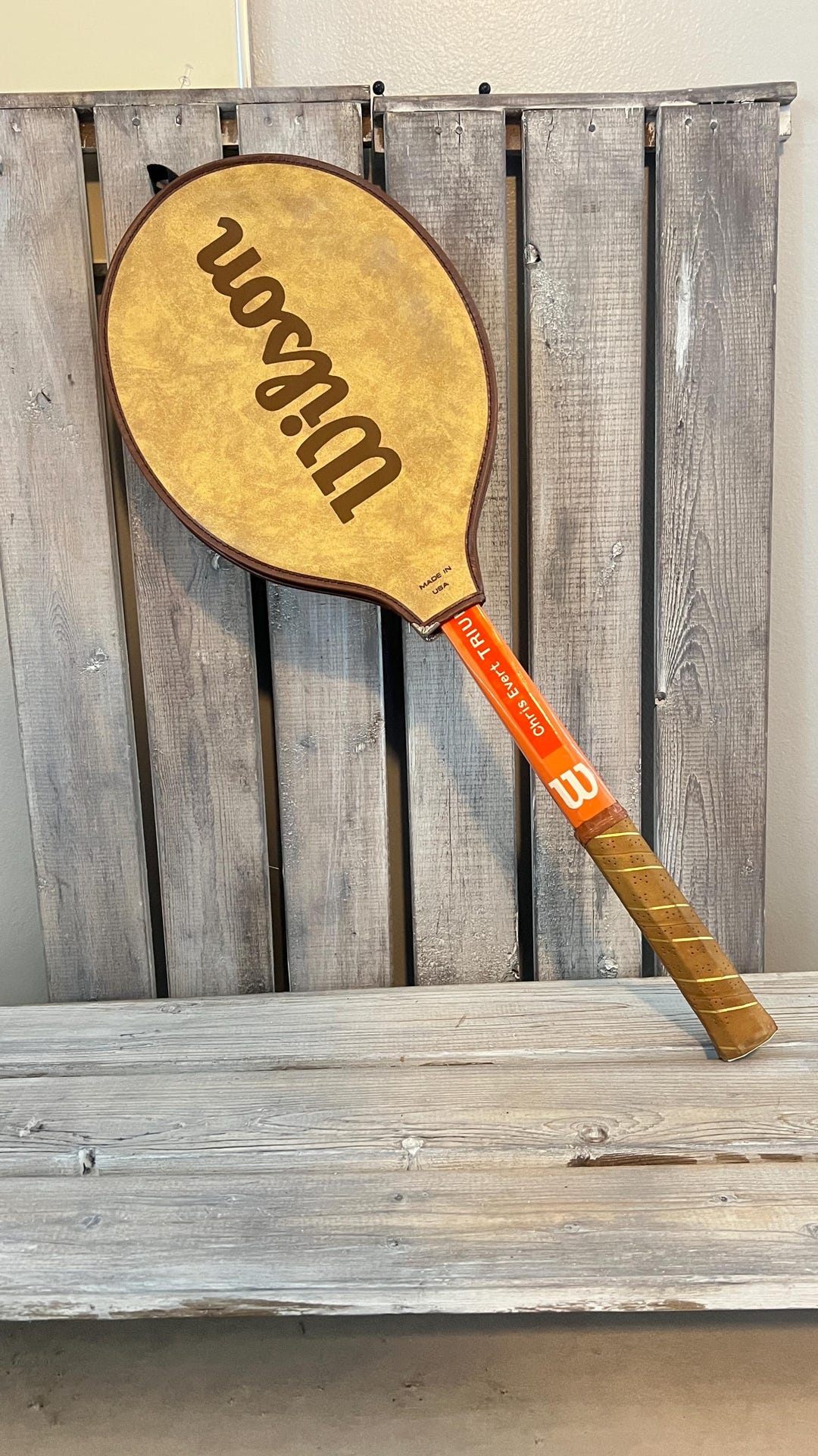 Vintage Autographed Chris Evert Tennis Racquet / Vintage Wilson Tennis ...