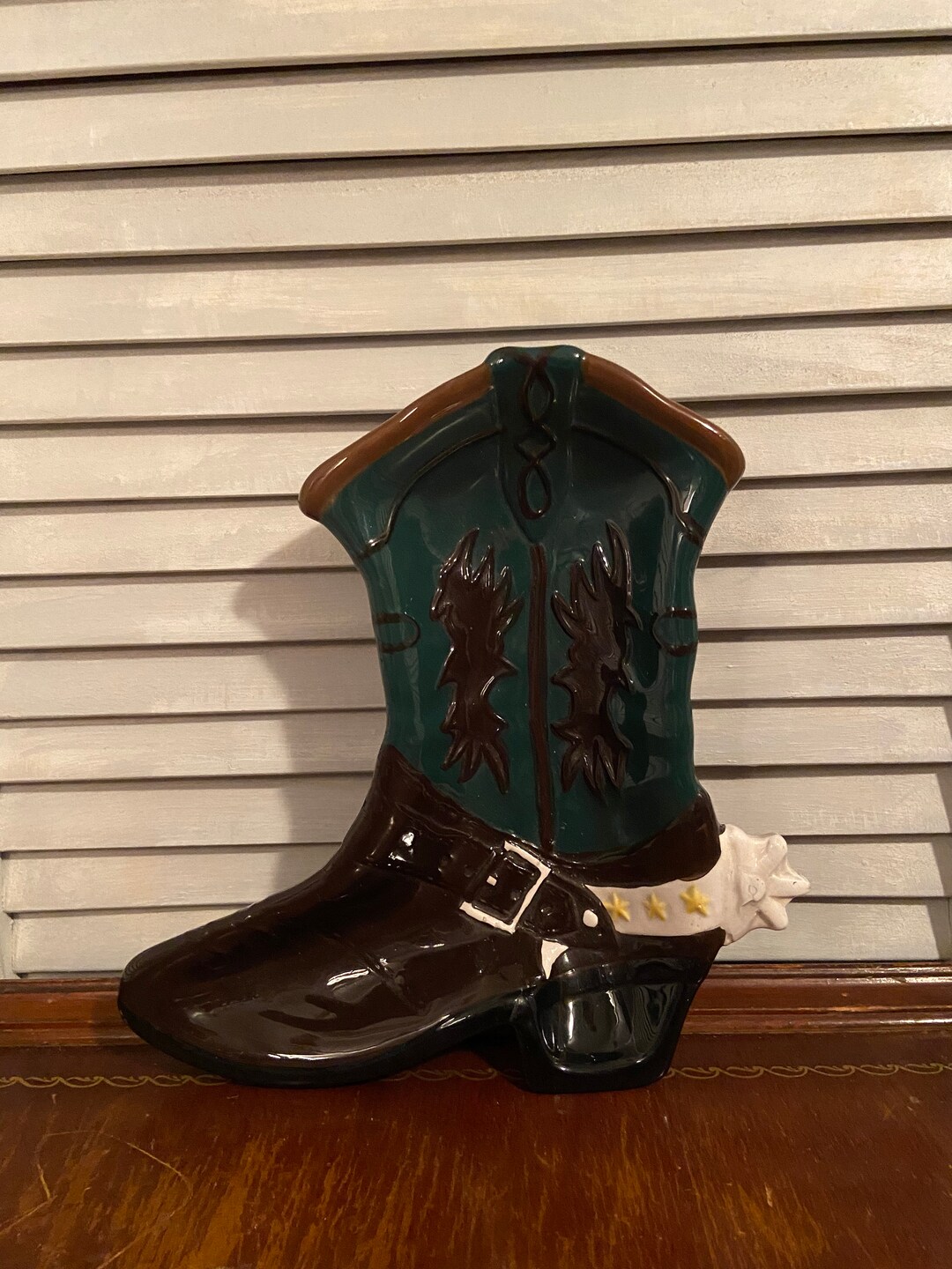 Vintage Ceramic Cowboy Boot Wall Hanging / Western Wall /home Decor - Etsy