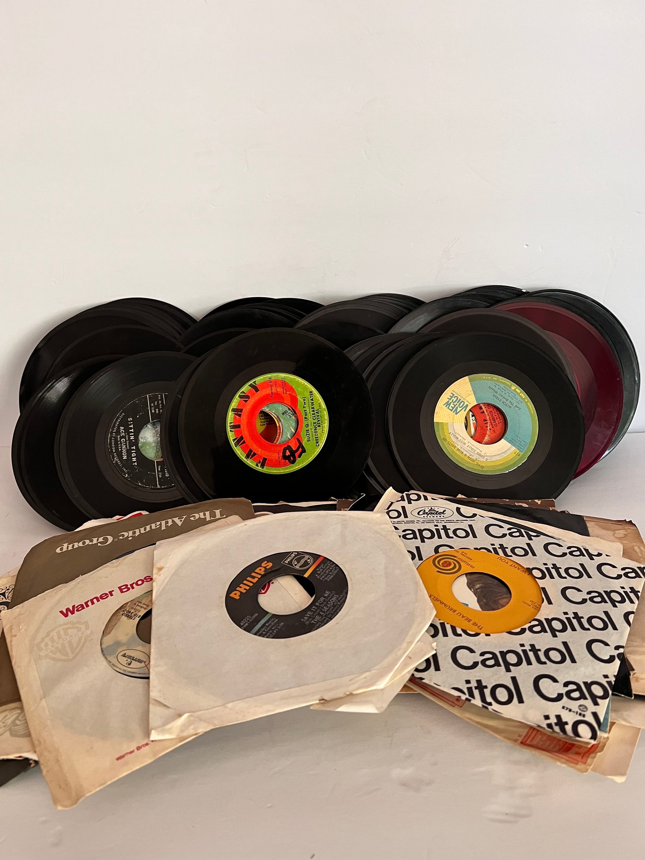 Huge Lot of Vintage 45 Records / Top Artists/ for Craft - Etsy