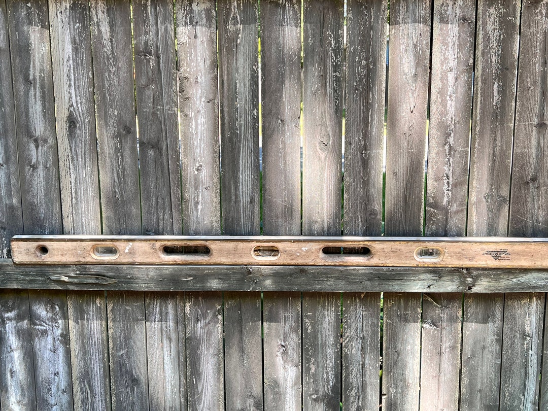 Vintage Primitive Wood Level 48 Inch Made in USA - Etsy