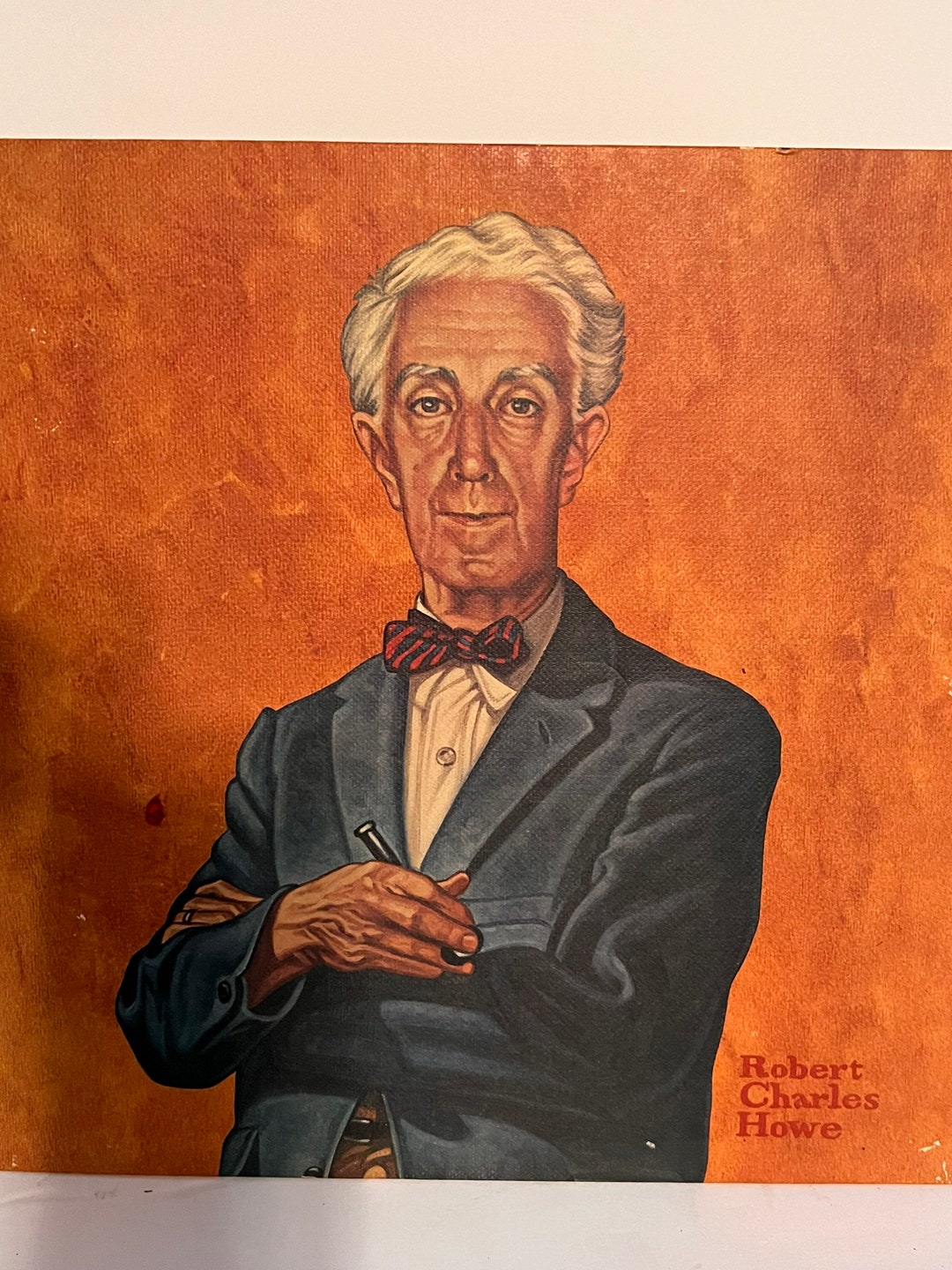 Vintage Norman Rockwell Print by Robert Charles Howe: 12x12 Textured Art - Etsy