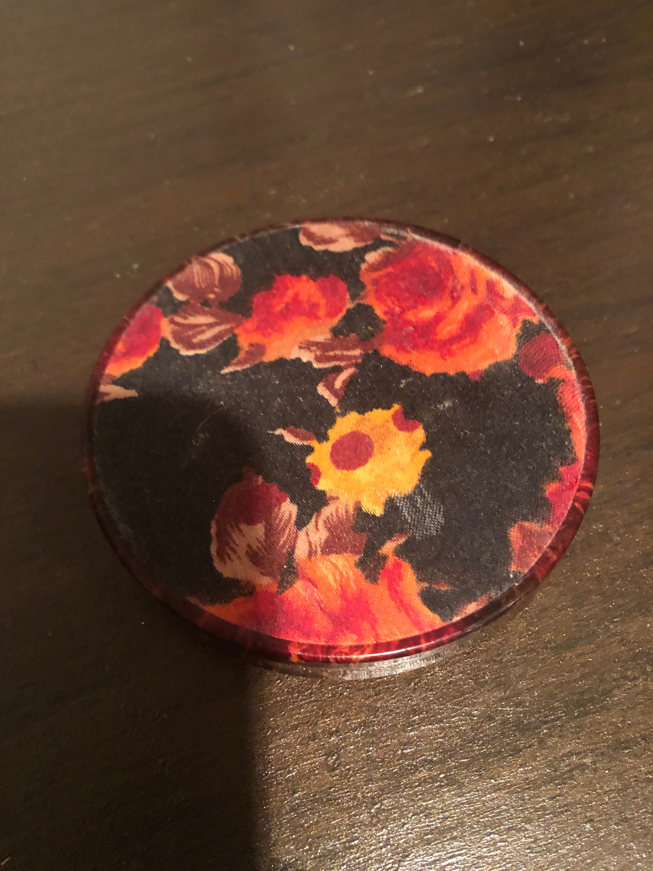 Vintage Cloth Covered Double Compact Mirror / Makeup Mirror - Etsy