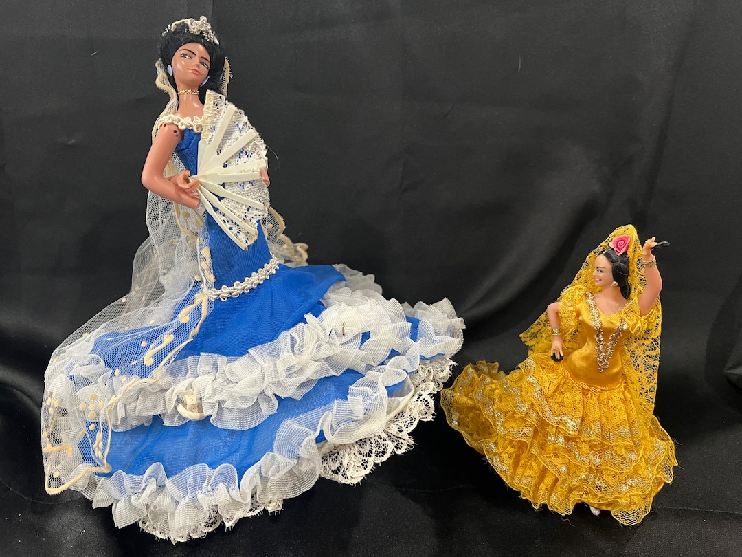 Vintage Spanish Flamenco Dancer Dolls - Etsy