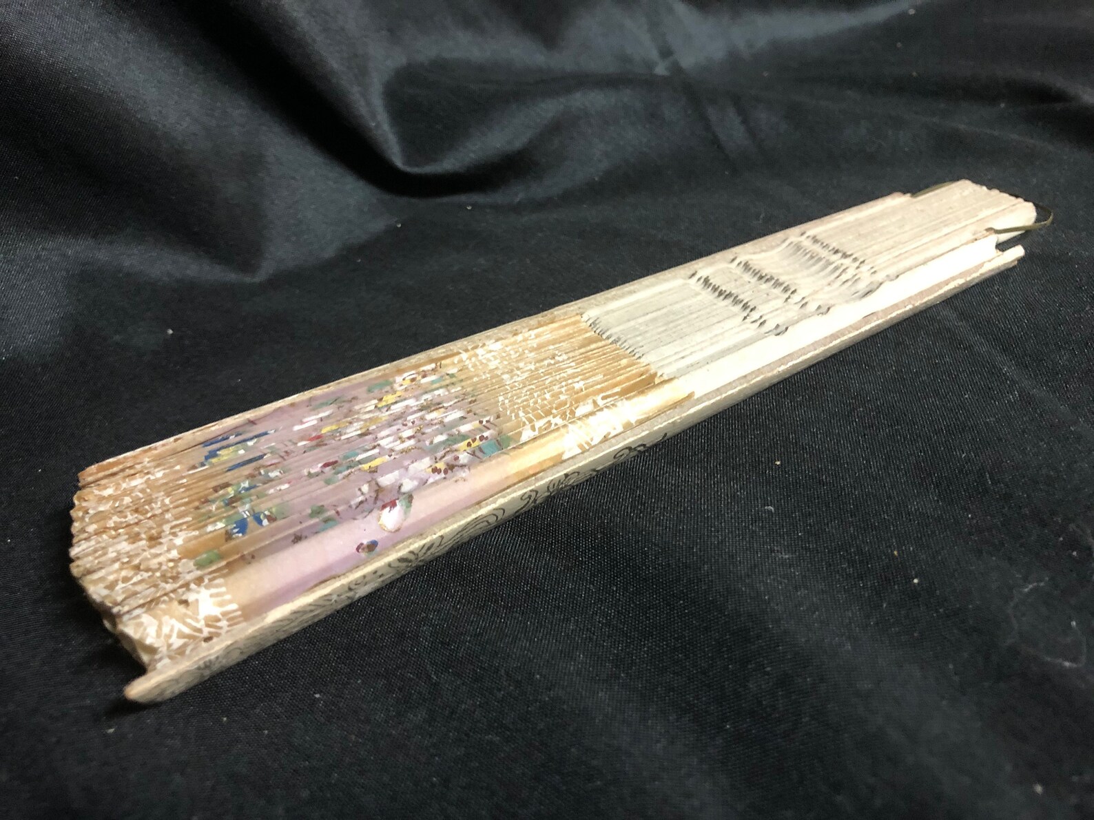 Vintage Paper Fan With Bird Design / Collectible Paper Fans / Victorian ...