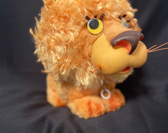 Vintage 1960s Larry the Lion Talking Pull String Plush Toy With 4 ...