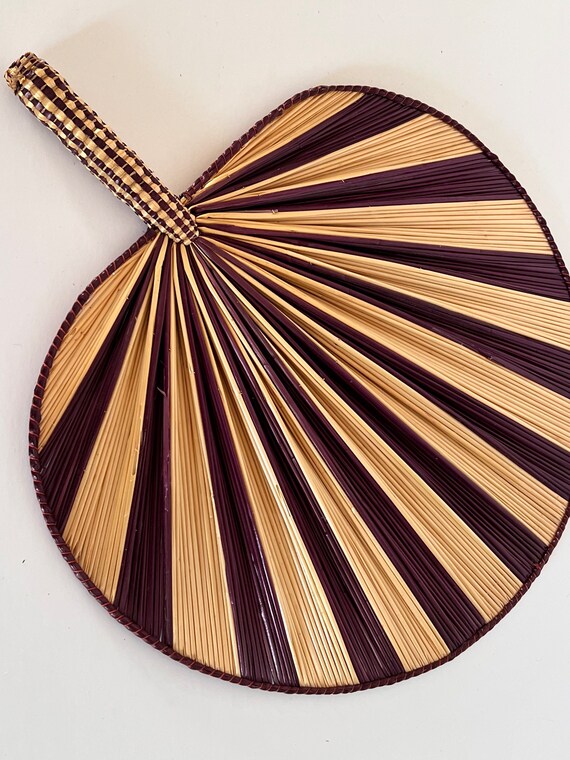 Vintage Asian straw fan collection /decorative fan co… - Gem