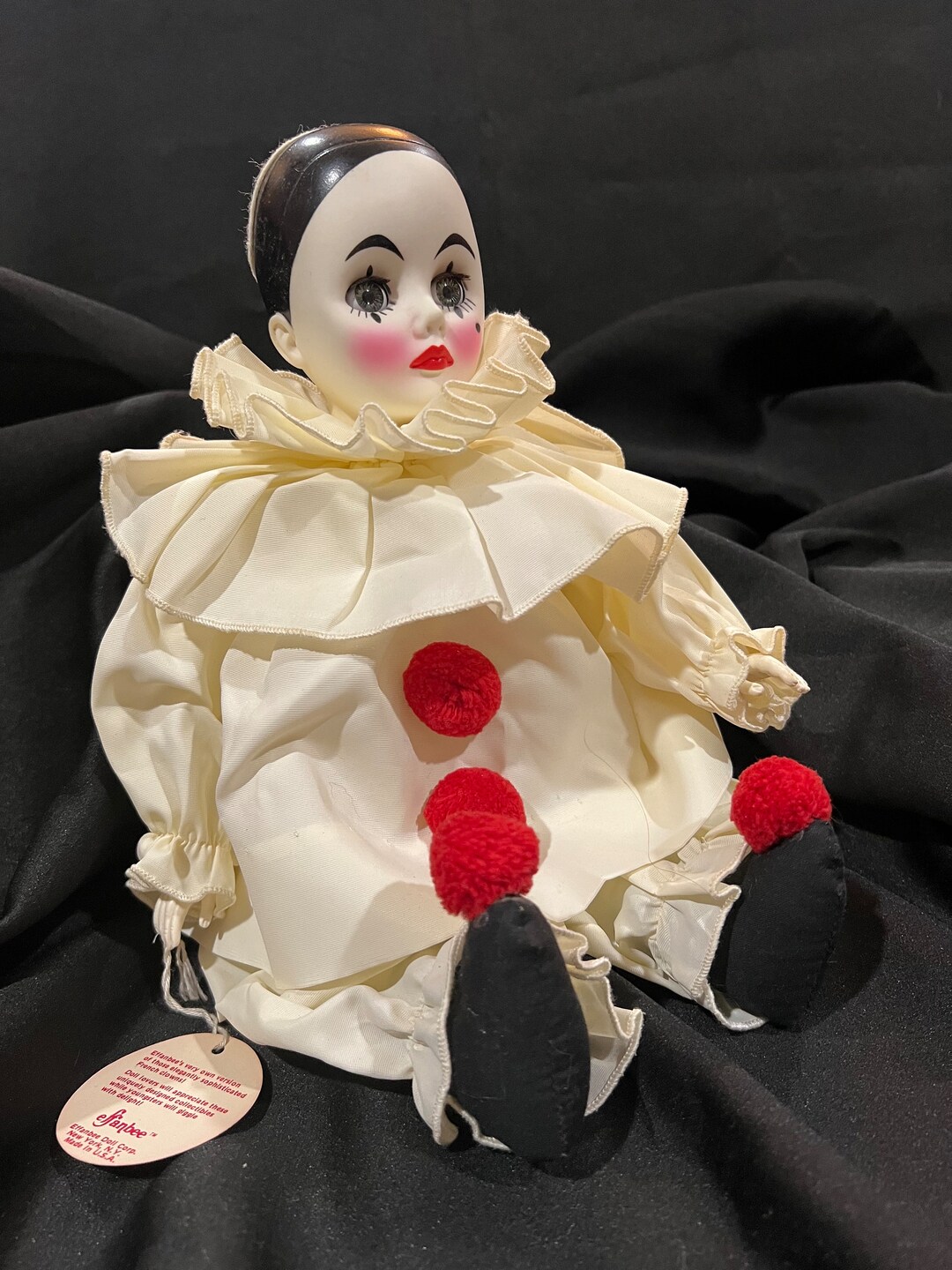Vintage Effanbee Pierrot French Mime Clown Doll 11 - Etsy