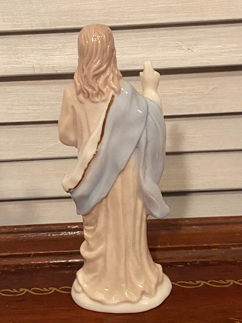 Vintage Porcelain Statue of Jesus Christ / Religious Gift/ Holiday Gift ...
