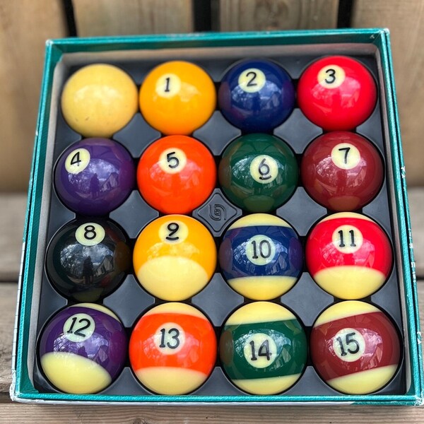 Vintage Pool Balls - Etsy