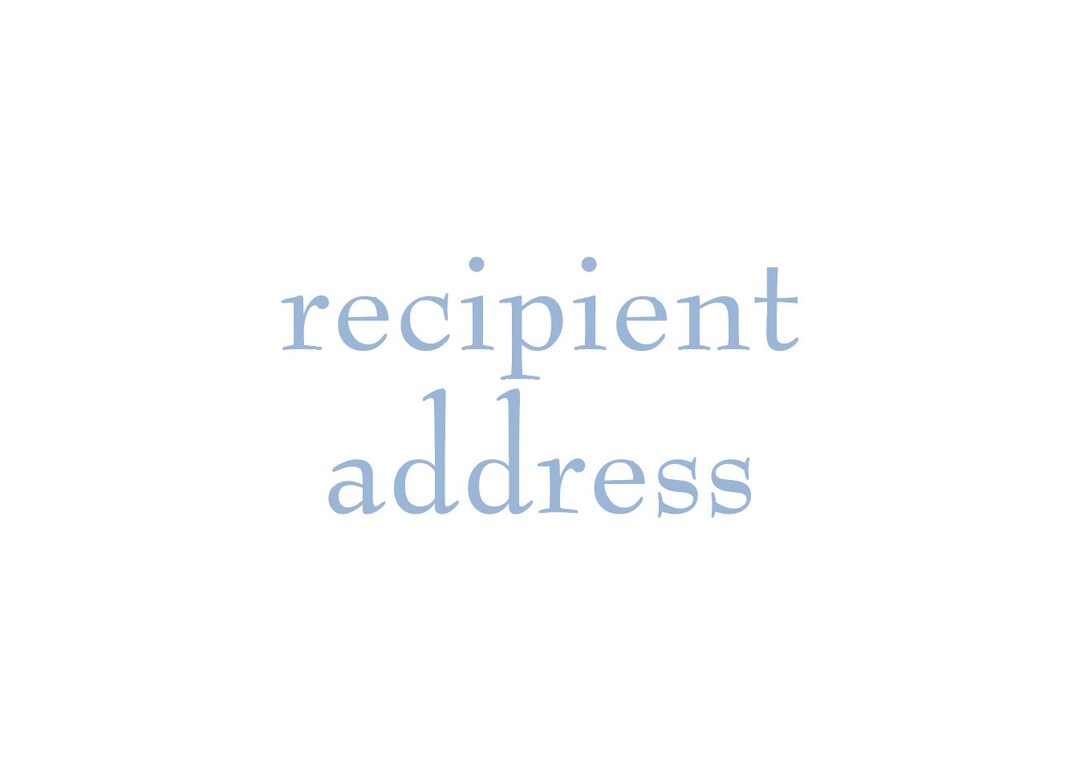 Add-on Recipient Pre-addressed Envelopes - Etsy