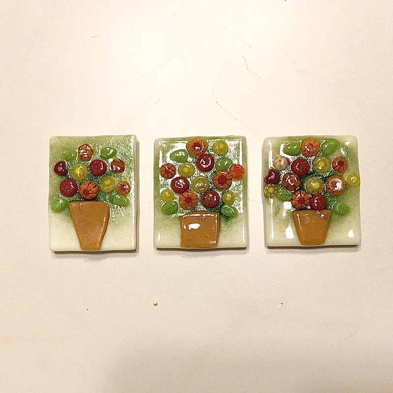Fused Glass Magnets - Etsy