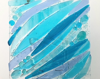 Boho Chic Whimsical Fused Glass Decorative Bowl - Etsy