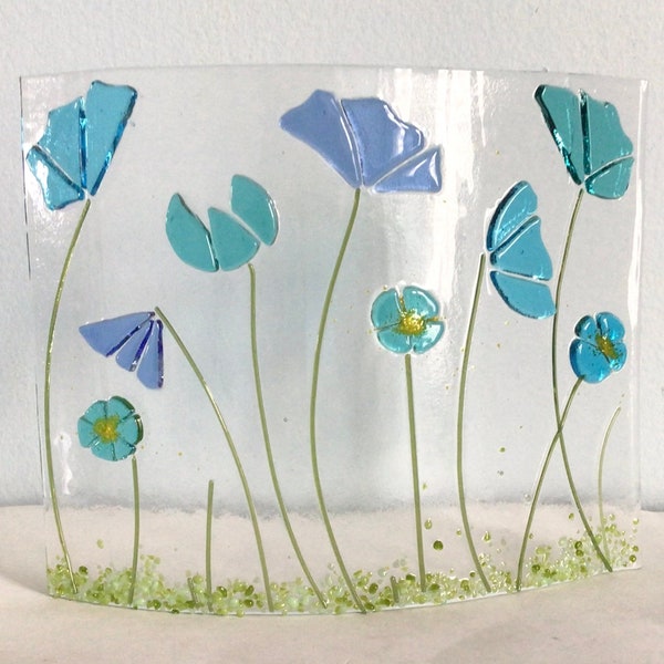 Fused Glass Flowers - Etsy