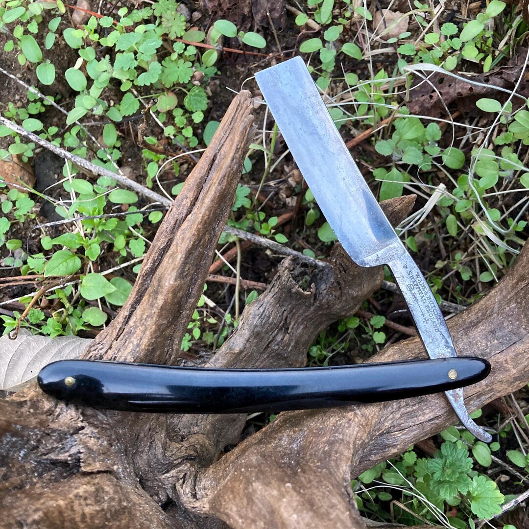 Wade & Butcher Straight Razor, Sheffield England, Horn Scales, Horn ...