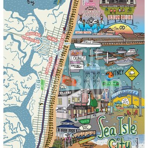 Map of Sea Isle City, New Jersey,sic, Beach Town, NJ Beaches ...