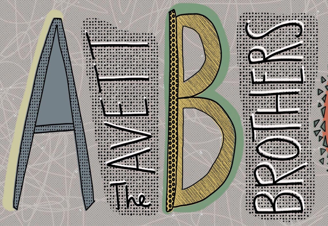 The Avett Brother's ABC Alphabet Art framing Options | Etsy