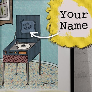 Custom, Personalized Song Lyrics, Lyric Art, Record Player, Hand ...