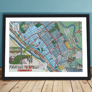 Map of Manayunk - Roxborough, Philadelphia, Philly Neighborhood Map ...