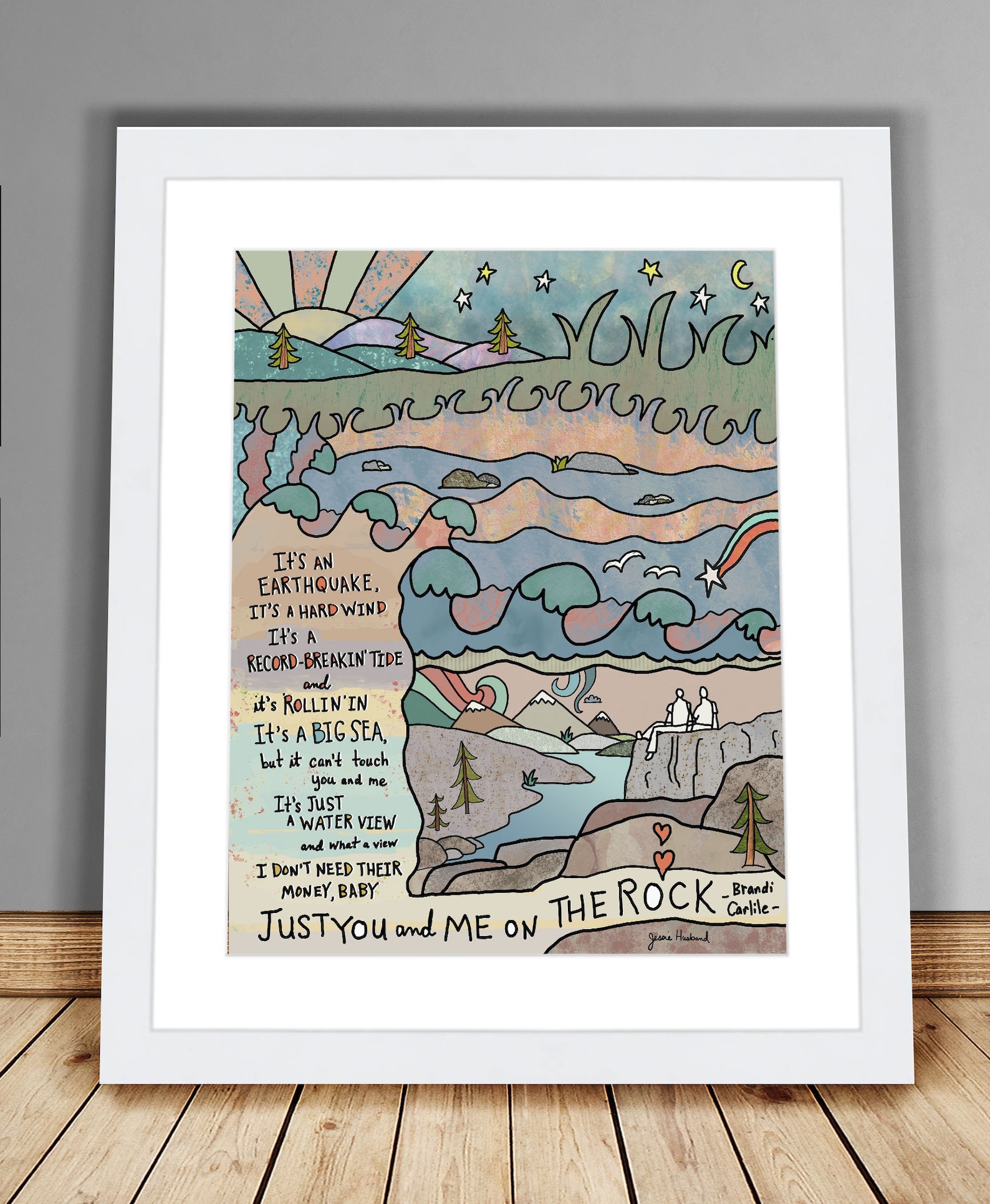 You and Me on the Rock Brandi Carlile Lyrics framing Options - Etsy