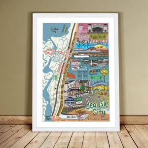 Map of Sea Isle City, New Jersey,sic, Beach Town, NJ Beaches ...
