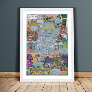 Map of the Philly Gayborhood, Philadelphia, Philly Neighborhood Map ...