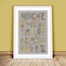 The Avett Brother's ABC Alphabet Art framing Options - Etsy