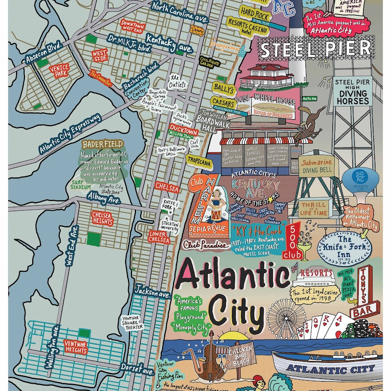 Atlantic City Nj - Etsy