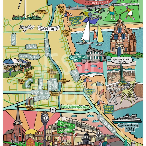 Lewes Beach Wall Art - Etsy