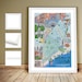 Map of Fishtown, Philadelphia, Philly Neighborhood Map, Philly Art, Map ...