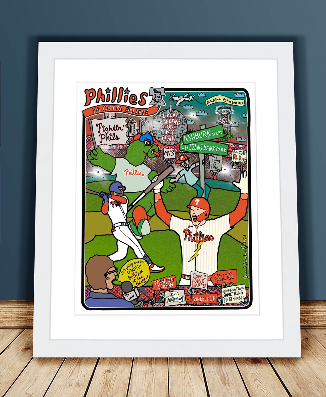 Phillies - They Keep Dancing on Their Own! (framing Options Available ...