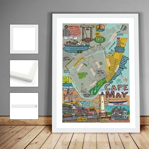 Map of Cape May, New Jersey, Cape May, Beach Town, NJ Beaches ...