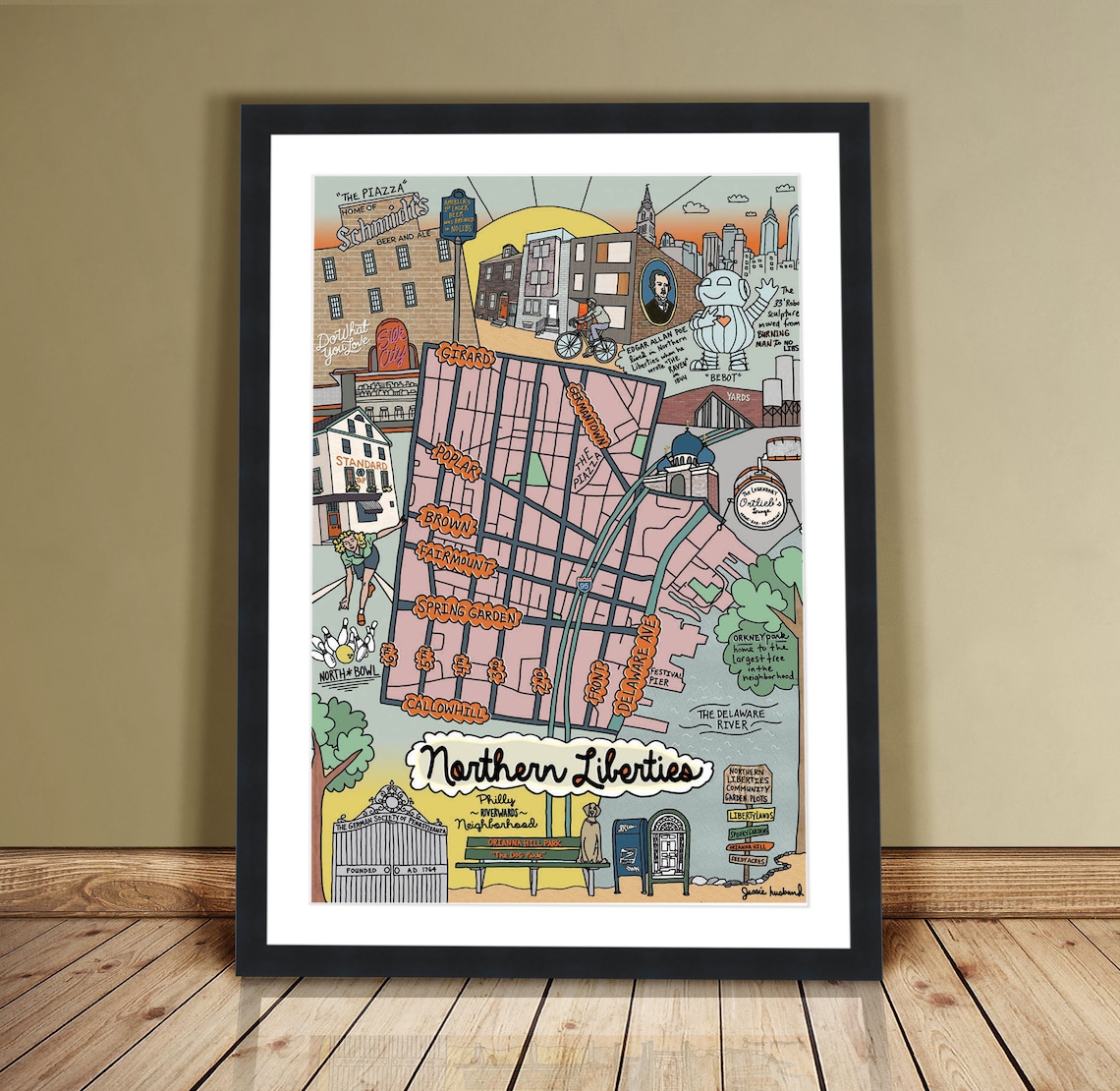 Map of Northern Liberties, Philadelphia, Philly Neighborhood Map ...