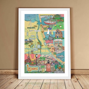 Map of Lewes, Delaware, Beach Town, NJ Beaches (customization and ...