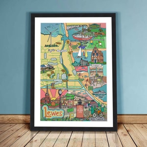 Map of Lewes, Delaware, Beach Town, NJ Beaches (customization and ...