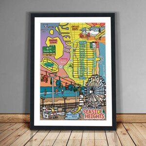 Map of Seaside Heights, New Jersey,sic, Beach Town, NJ Beaches ...