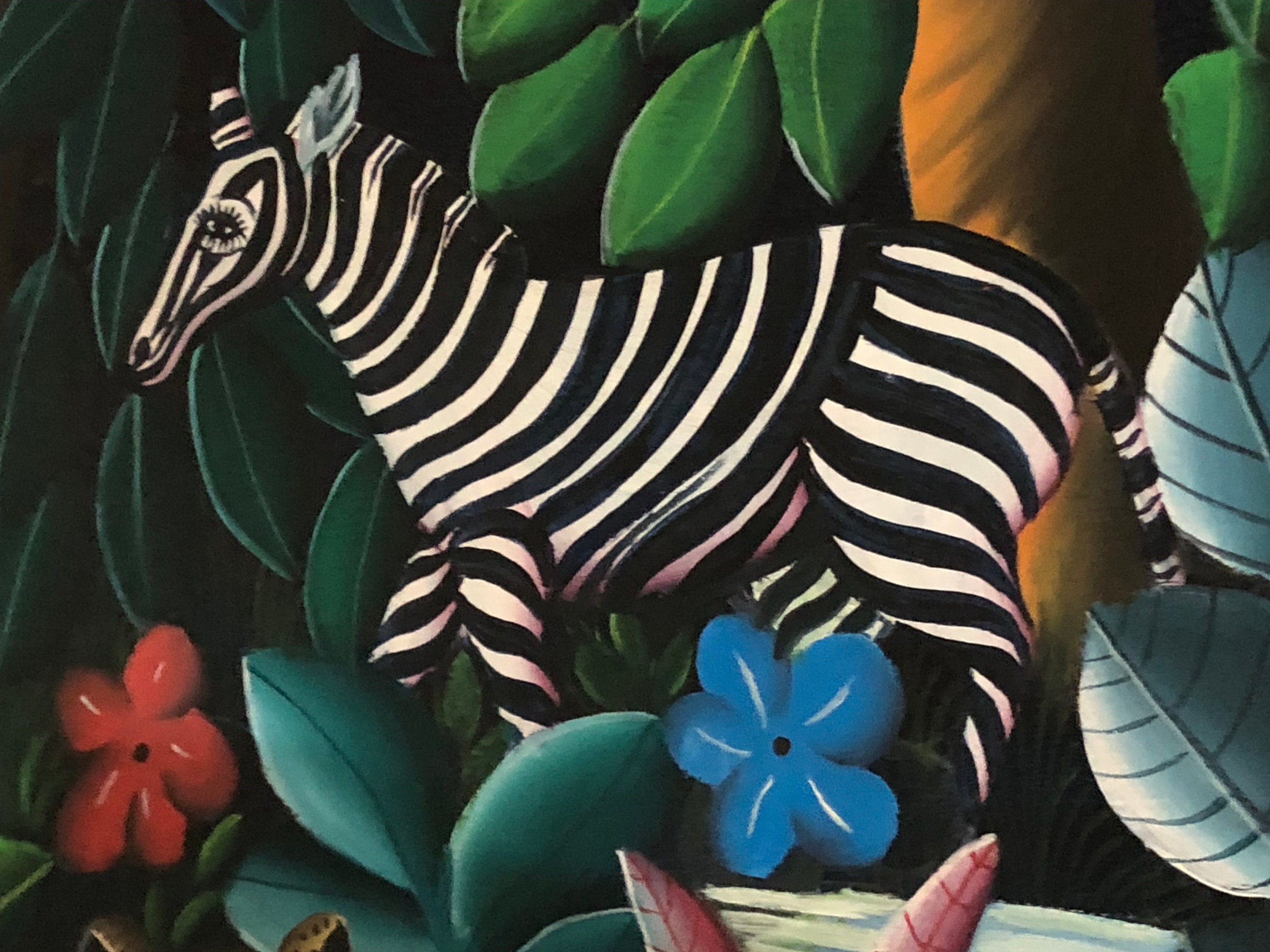 Original Oil Painting, Haitian Artist Fritz Merise, Contemporary, Vivid ...